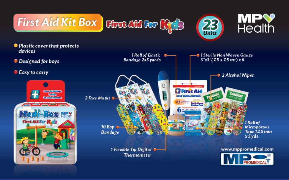 First Aid kit for Kids – Boys – Box of 1 Unit | MP Promedical