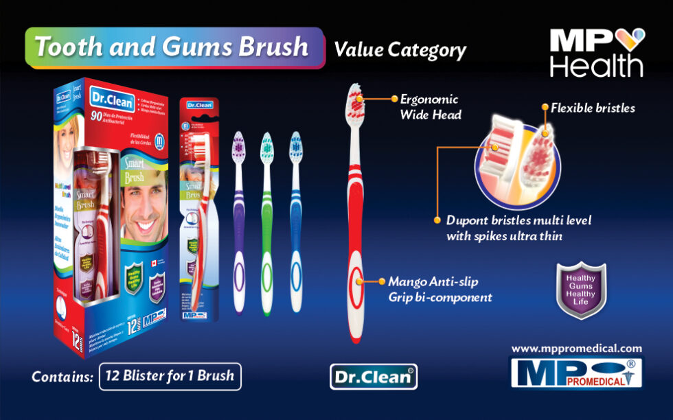 Toothbrush Multilevel Bristles Dr. Clean Ergonomic Head Buy 10 Get 12 ...